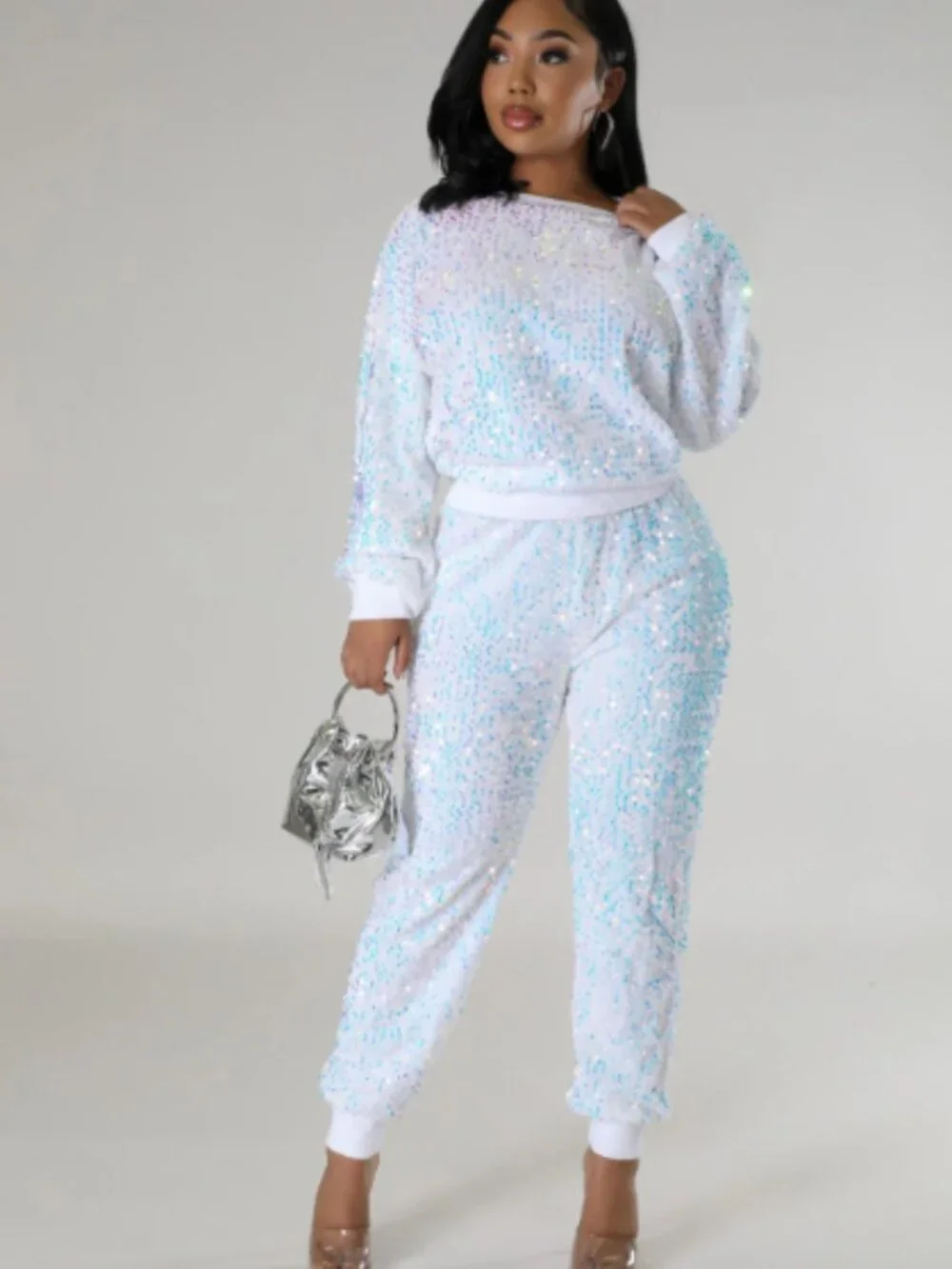 Pants & Jumpsuits | Full Sequin Jogger Set | Poshmark